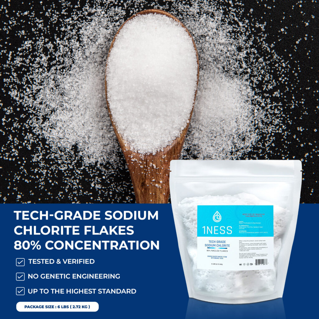 Sodium Chlorite Flakes 80% – 6 lbs Tech Grade Supply